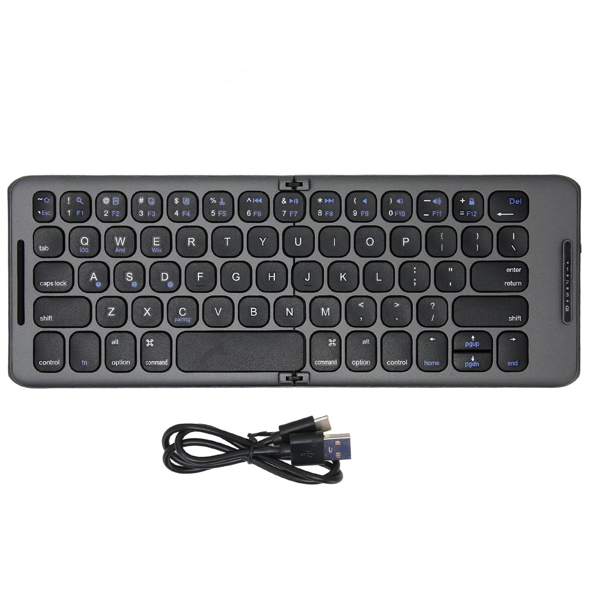 Foldable BT Keyboard 65 Keys, Type C, Multi OS | Shop Today. Get it ...