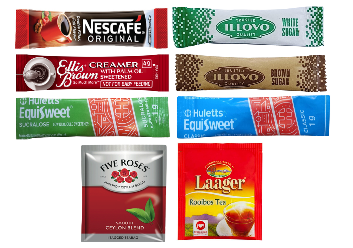 Hospitality Sachets Bundle Pack - Coffee, Tea, Creamer, Sugars ...