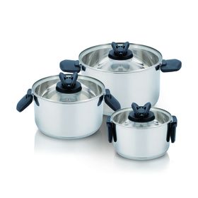 Bennett Read Stackmaster Select 6 Piece Stainless Steel Cookware Set | Shop Today. Get it ...