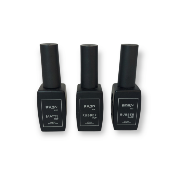 Uv Led Rubber Base Top Matte Top Coat Set Of 3 Shop Today Get