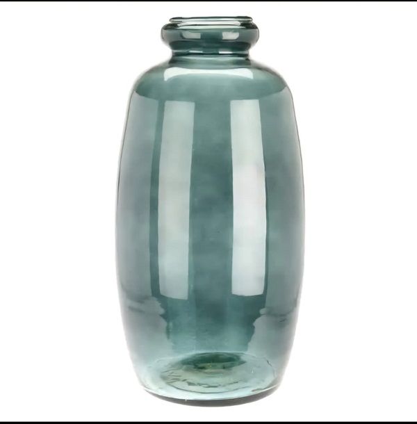 Vase Recycled Glass Domain 9.5/15x35cm Asstd | Shop Today. Get it ...