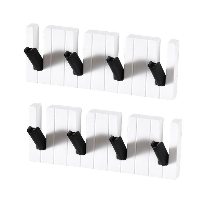 Piano Design Key Hook Utility Hook Clothes Storage Hooks - 2 packs ...