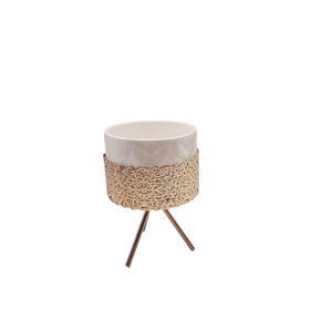 Pearl Design Mini Decorative Pot with Gold Detailing | Shop Today. Get ...