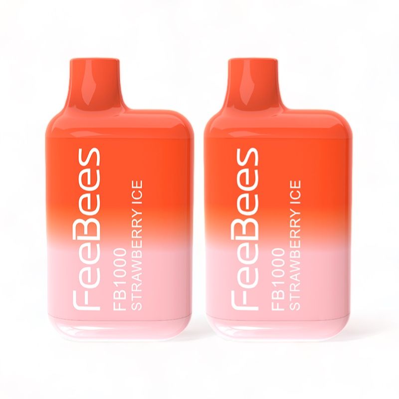 FeeBees Disposable 1000Puffs Vape Bar 30mg - Strawberry Ice 2 Pack ...