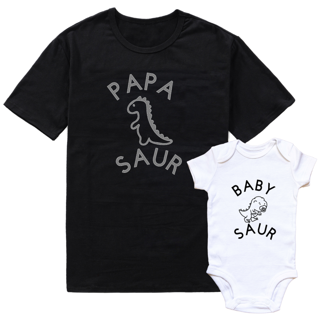 Papa Saur and Matching Baby Vest Baby Saur - New Born | Shop Today. Get ...