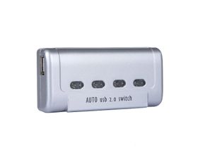 4 Port Mini-Auto Sharing Switch USB 2.0 Selector With Software Control ...