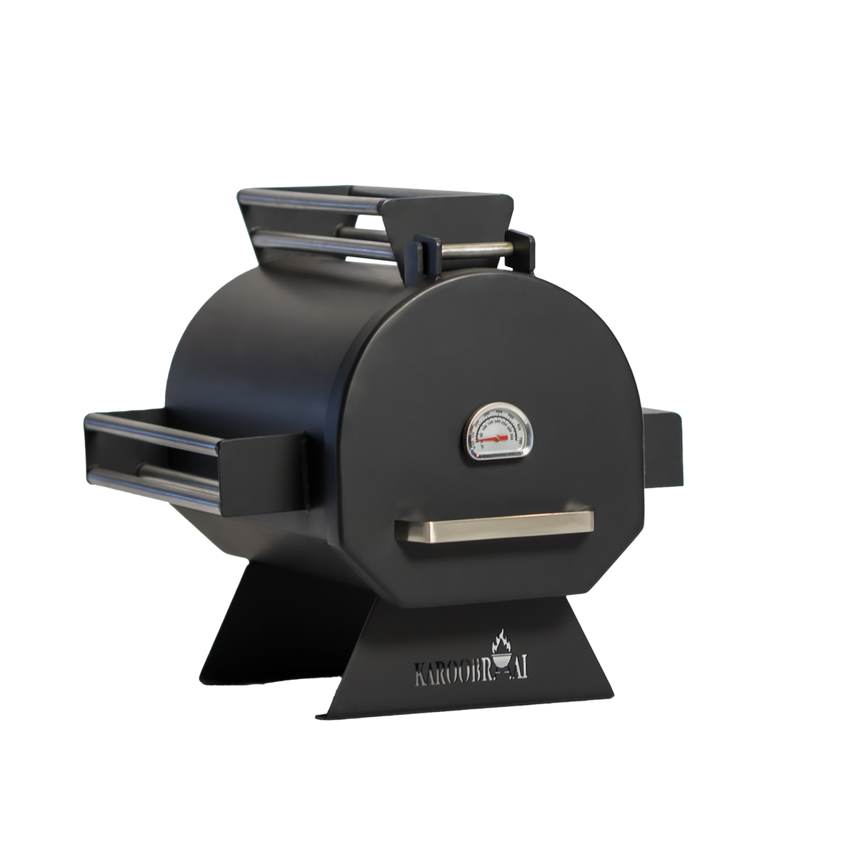 KarooBraai Stainless Steel Curved Vuur Varkie (Fire Piggy) with ...