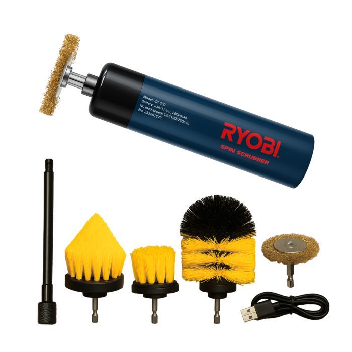 3.6V SS-360 Lithium-ion Cordless Spin Scrubber | Shop Today. Get it ...