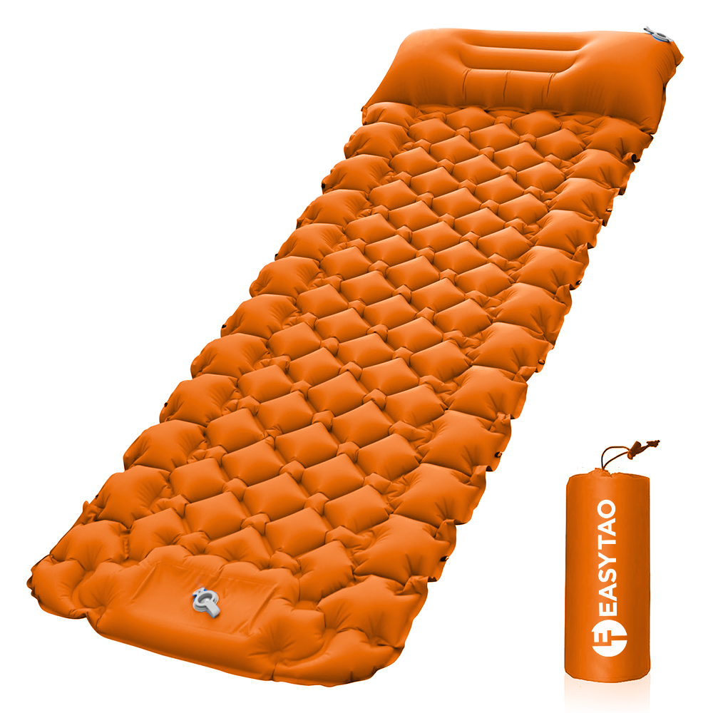 ET EASYTAO Portable Camping Mat Inflatable Camping Mat with Pillow ...