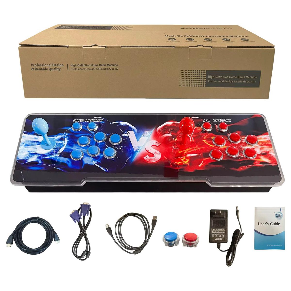 Fire & ice Pandora Box Retro Arcade 3D Gaming Console With 29800 Games ...
