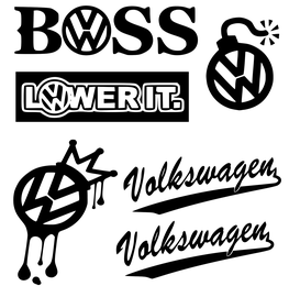 Decorative Sticker Mix Set -VW set2 | Shop Today. Get it Tomorrow ...
