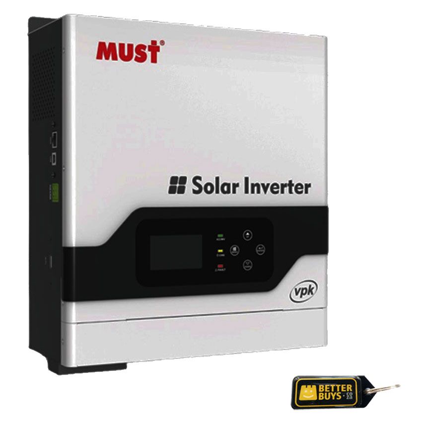 Must Solar Hybrid 3KW 24V/60A Pure Sine Wave LCD Inverter & Gel Key ...