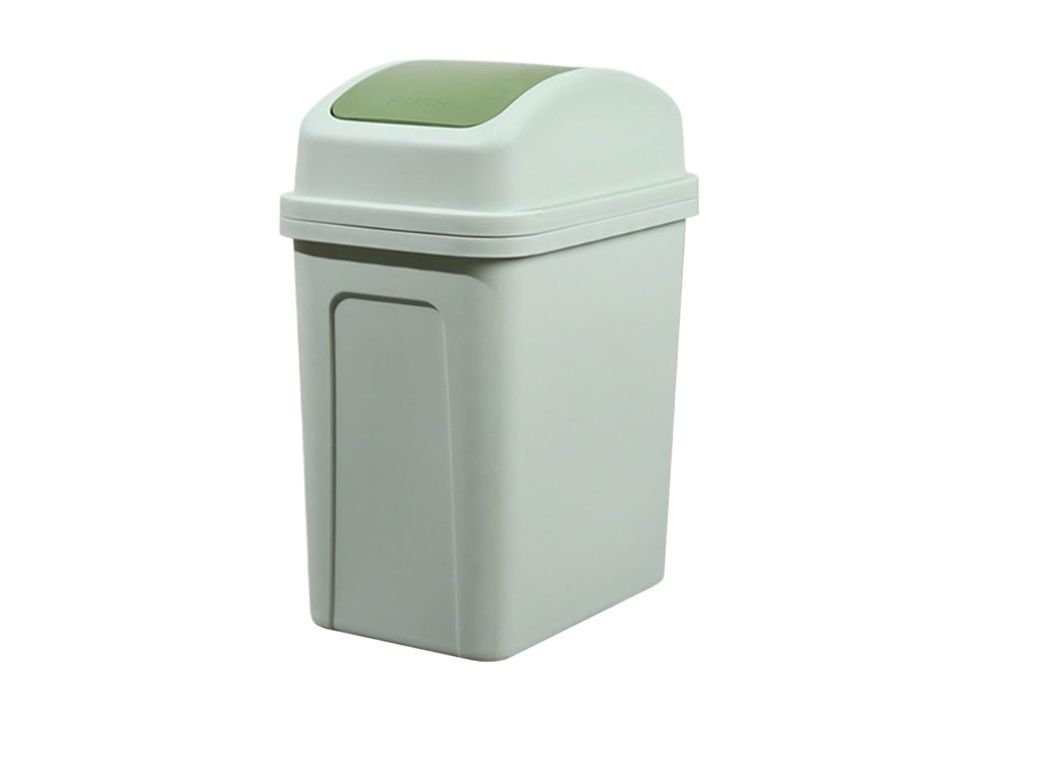 4 Gallon Trash Can - Plastic Bathroom Trash Can, Kitchen Garbage Can ...
