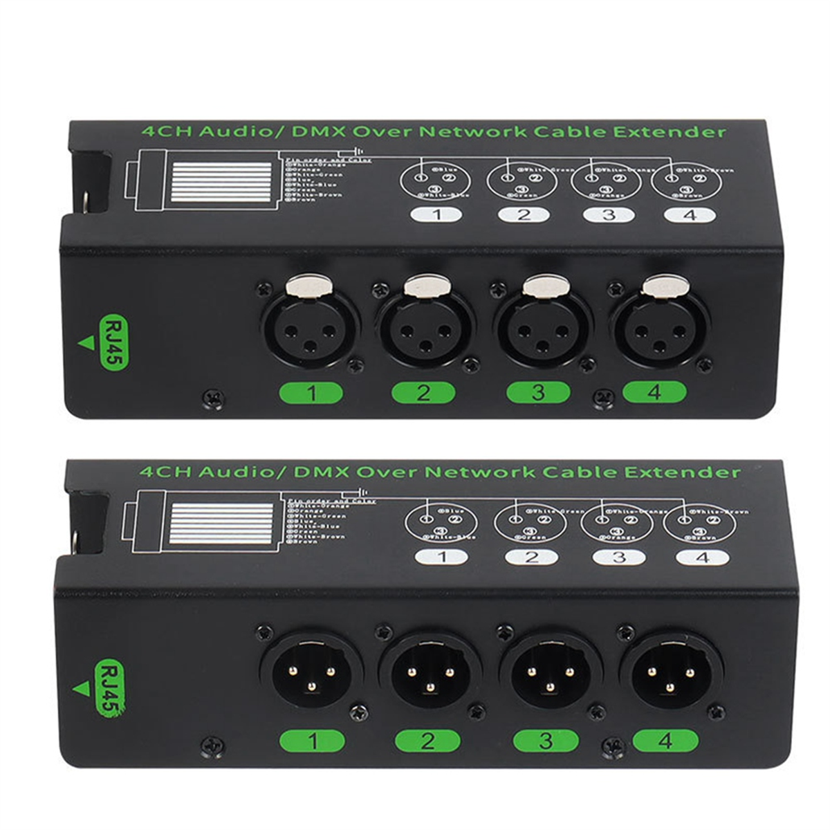 1Pair 4CH 3 Pin Audio/DMX Over Network cable Extender | Shop Today. Get ...