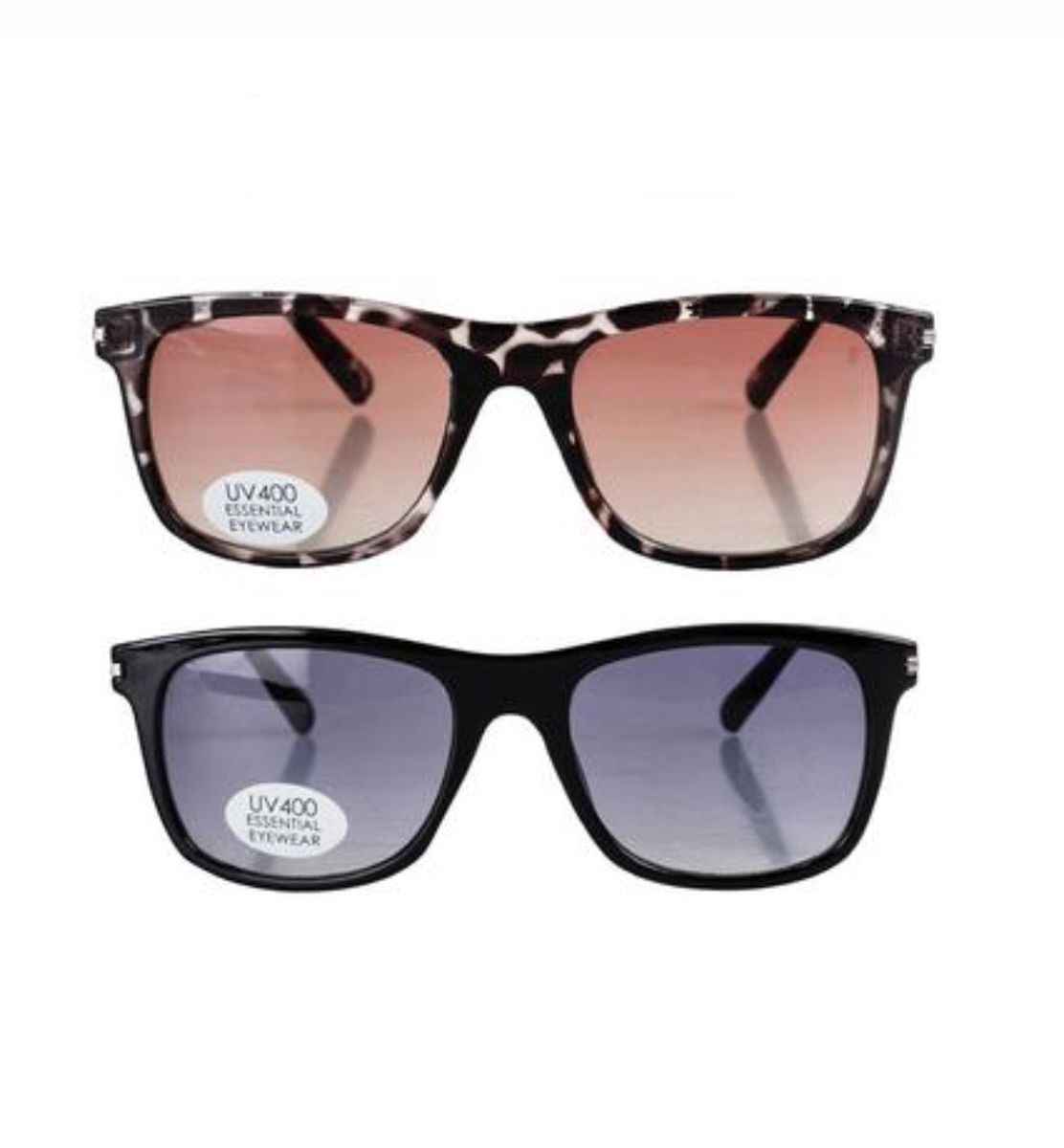 2 Pairs of Unisex Modern Wayfarer Sunglasses | Shop Today. Get it ...