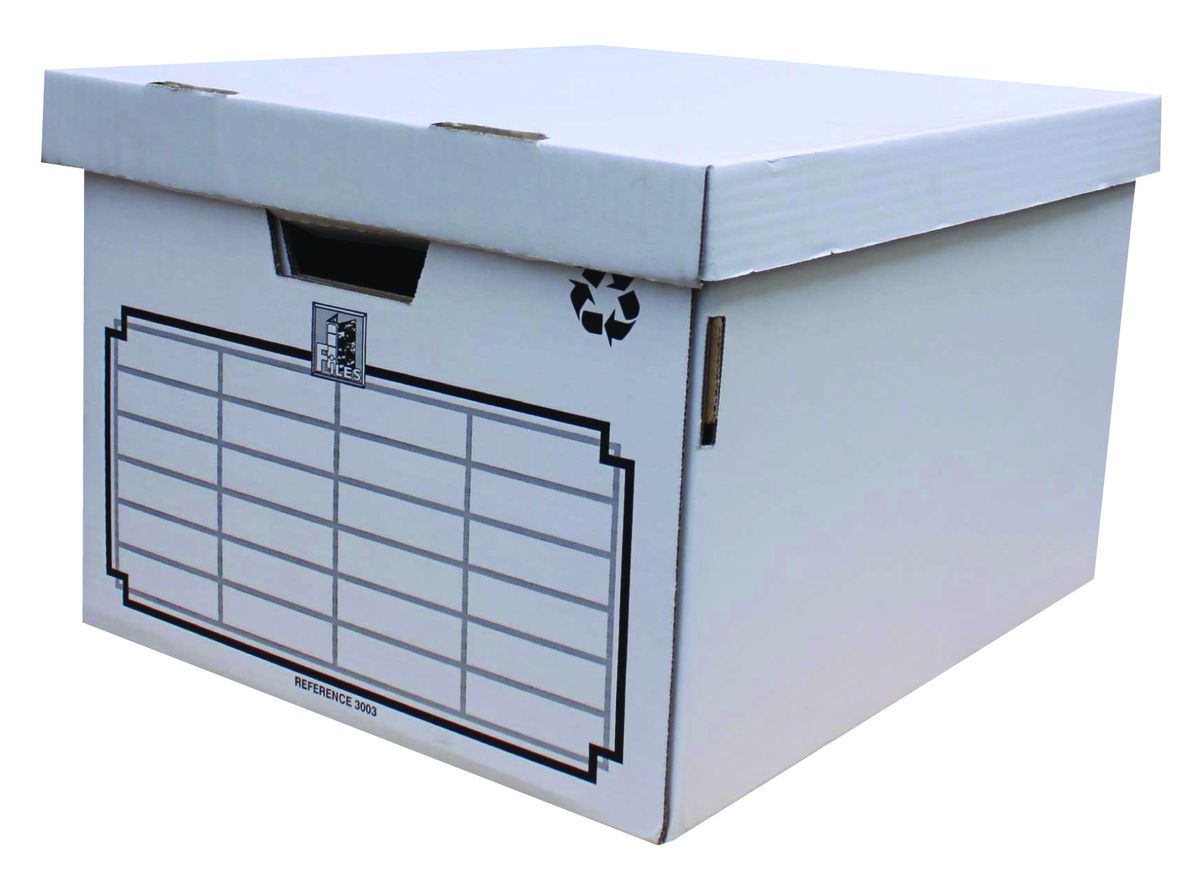 Files Large White Corrugated Archive Box 2 Pack | Shop Today. Get it ...