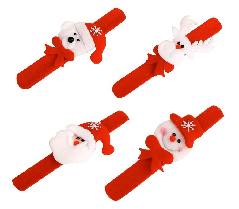 Christmas Snap Bracelets Pack - Santa, Snowman, Reindeer, Polar Bear ...