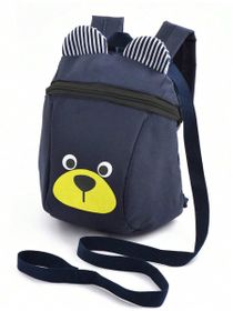 Navy Blue Toddler backpack with anti loss detachable harness or leash ...