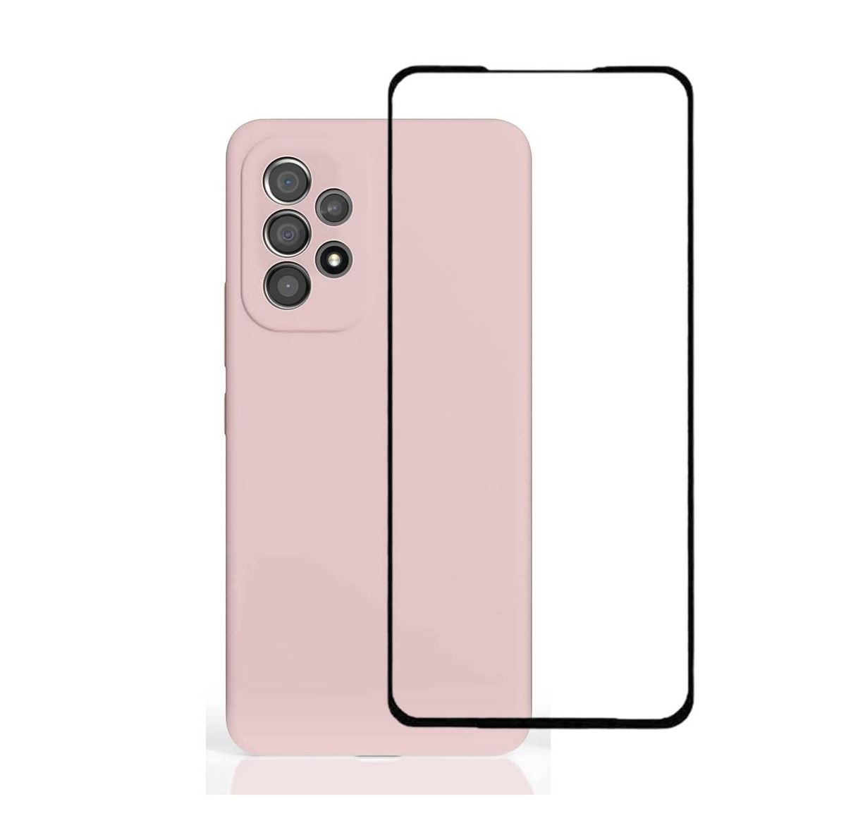 Silicone Phone Case & Screen Protector Combo For Samsung Galaxy A33 -Pink | Shop Today. Get it ...