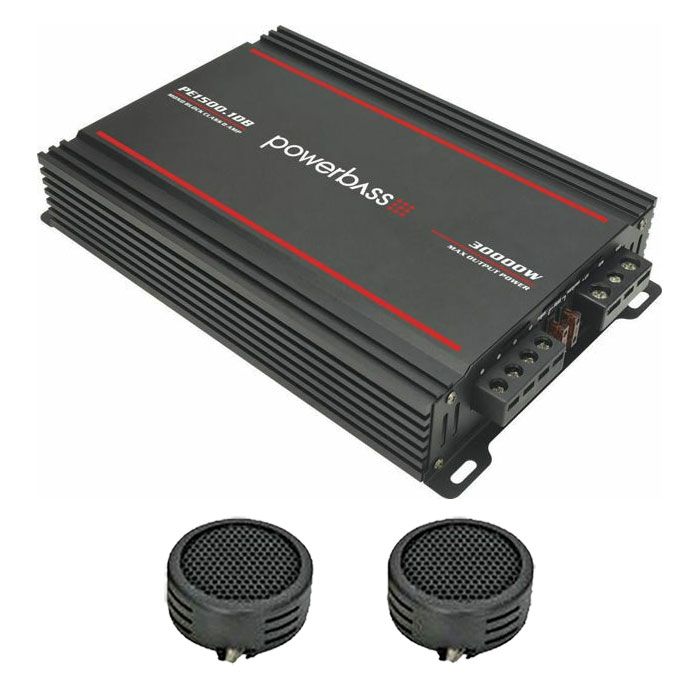 Powerbass PE1500.1DB 30000w Monoblock Amplifier & Evo Tweeters | Shop ...
