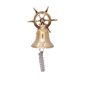 Brass Bell - Ship Wheel with Rope - Medium | Shop Today. Get it ...