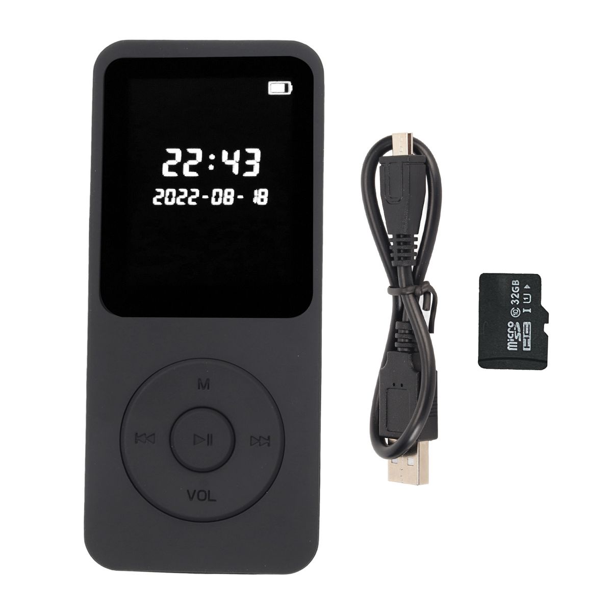 MP3 MP4 Player Bluetooth 5.0 Digital LCD 1.77in Screen With 32G Memory ...