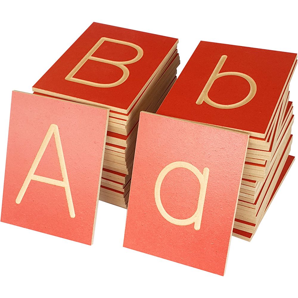 Greenbean Grooved Letter Plates Upper & Lower Case - 52-Piece Solid ...