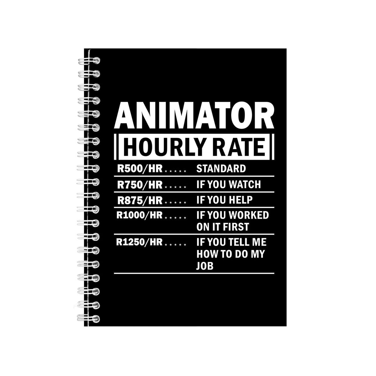 Animator Wire Bound Notebook, Animation Gift Idea Writing Books Notepad ...