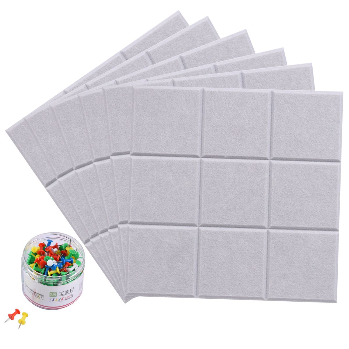 Felt Message Picture Board Wall Panels 6Pcs Set | Buy Online in South ...