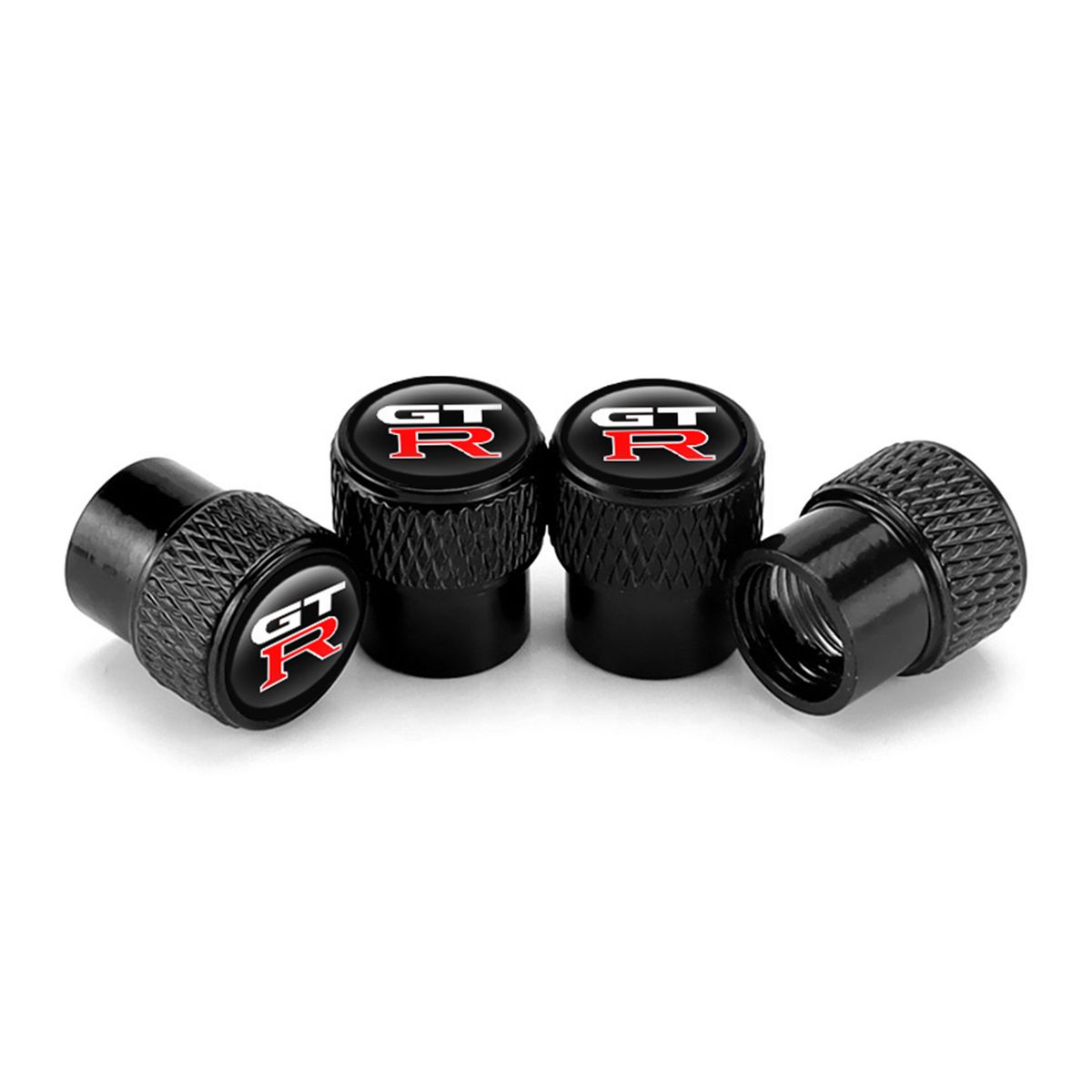 SH-AVC-005-GTR-01, NISSAN GTR Emblem Aluminium Tyre Air Valve Caps ...