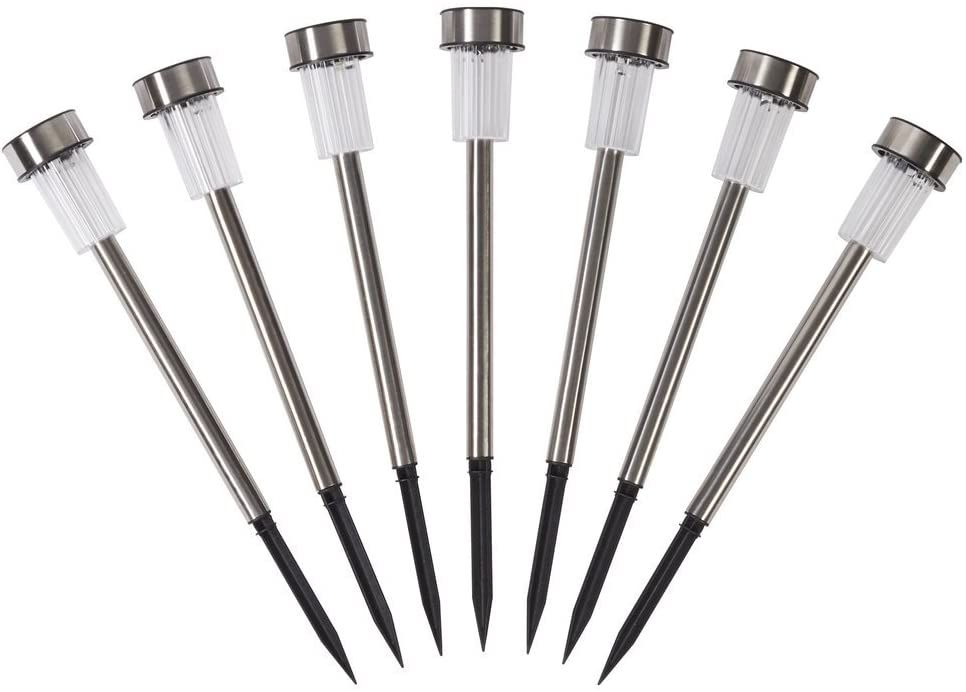 Pro Garden Steel Solar - Powered Post - Silver | Shop Today. Get it ...