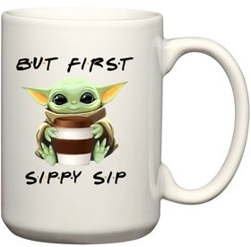But First Sippy Sip Baby Meme Birthday Christmas Colleague Funny Gift ...