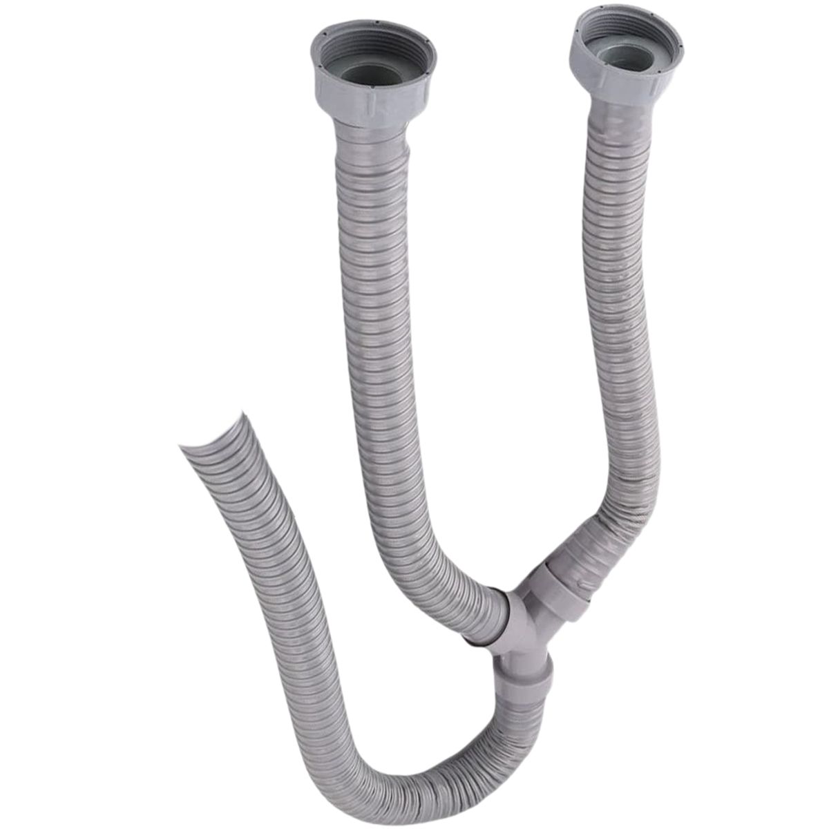 3.5Ft Washing Machine Pvc Y Shaped Drain Discharge Hose Washer Pipe ...