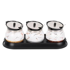 3 Piece Black Marble Condiment Set | Shop Today. Get it Tomorrow ...