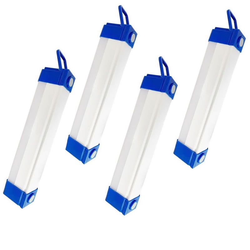 Set of 4 30W Rechargeable 15cm Emergency LED Tube Light | Shop Today ...