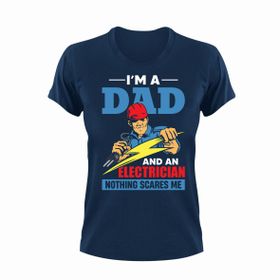 Electrician Dad Unisex Navy T-Shirt Gift Fathers Day | Shop Today. Get ...