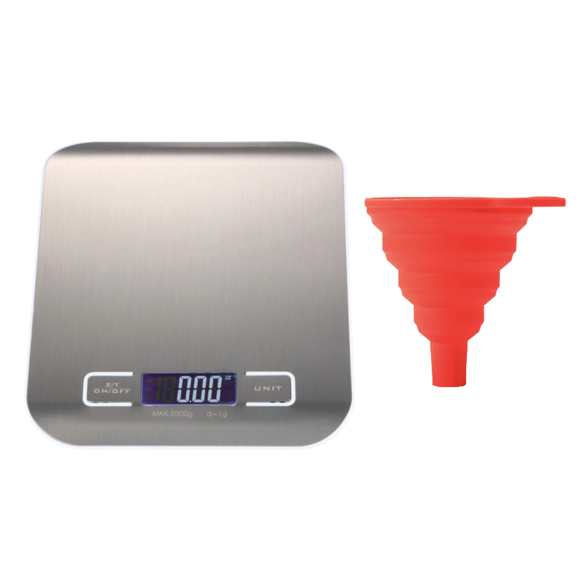 Stainless Steel Digital Kitchen Scale with Expandable Funnel | Shop ...