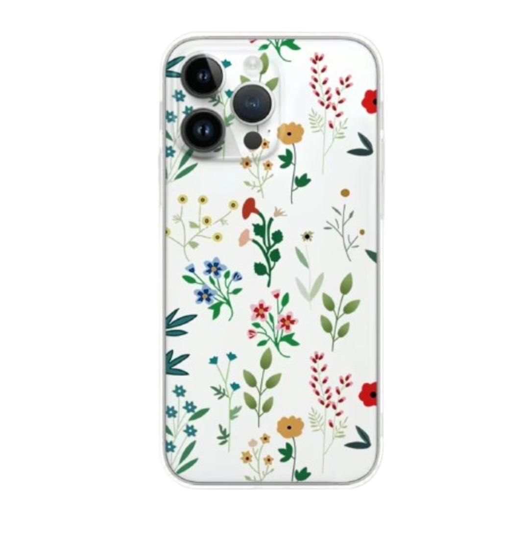 Transparent Flower Pattern Phone Case for iPhone 11, 12 | Shop Today ...