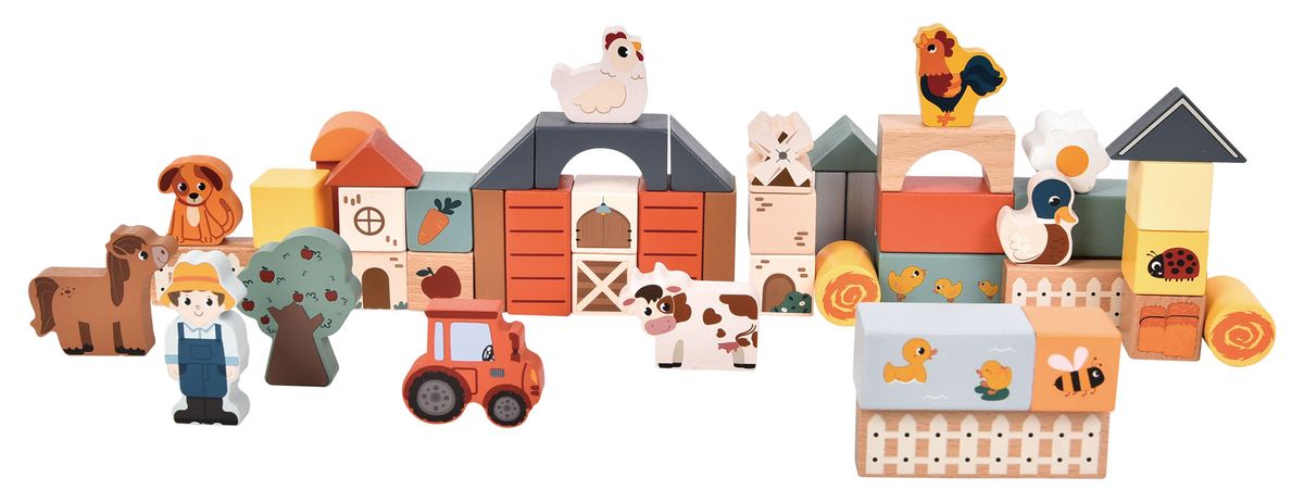 Wooden Educational Toy Blocks - Farm 50 Piece | Shop Today. Get it ...