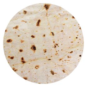 Chenshia Realistic Roti Blanket - Soft Circular Throw for Indoor ...