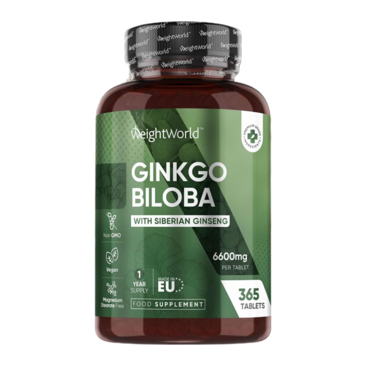 Ginkgo Biloba with Siberian Ginseng Tablets 1 year Supply Value Pack ...