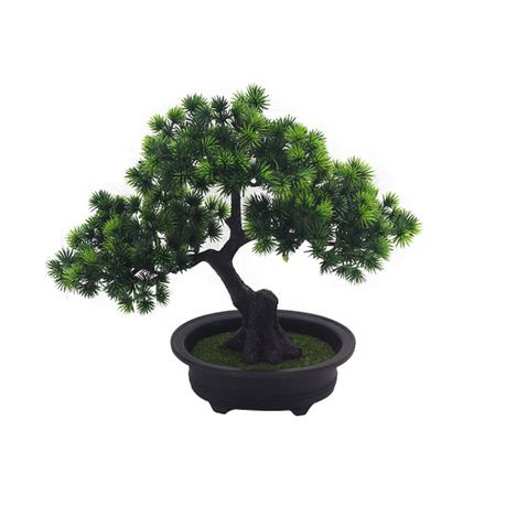 Chinese Zen Simulation Fake Pine Tree Welcoming Pine Potted