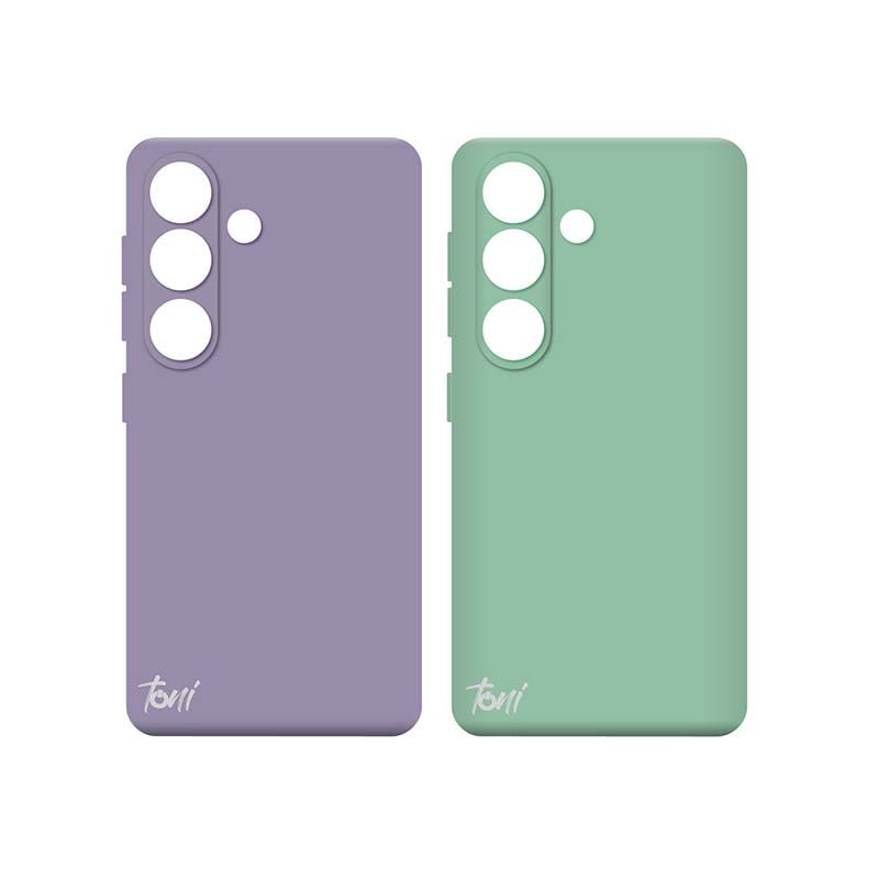 Toni Twin Silicone Case Samsung Galaxy S24 Plus - Violet / Turquoise ...