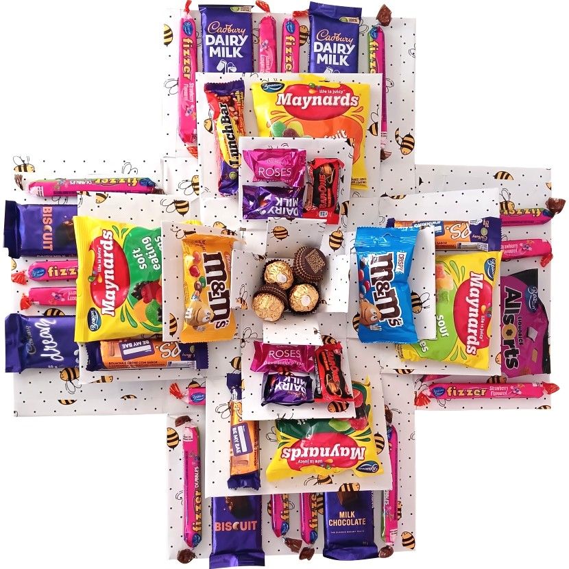 Bees Sweet & Chocolate 4-Layer Explosion Box | Pop-Up Gift Hamper ...