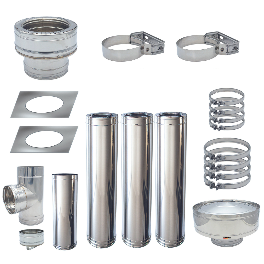 ECONOFIRE 130mm External (Rear) Flue Kit | Shop Today. Get it Tomorrow ...