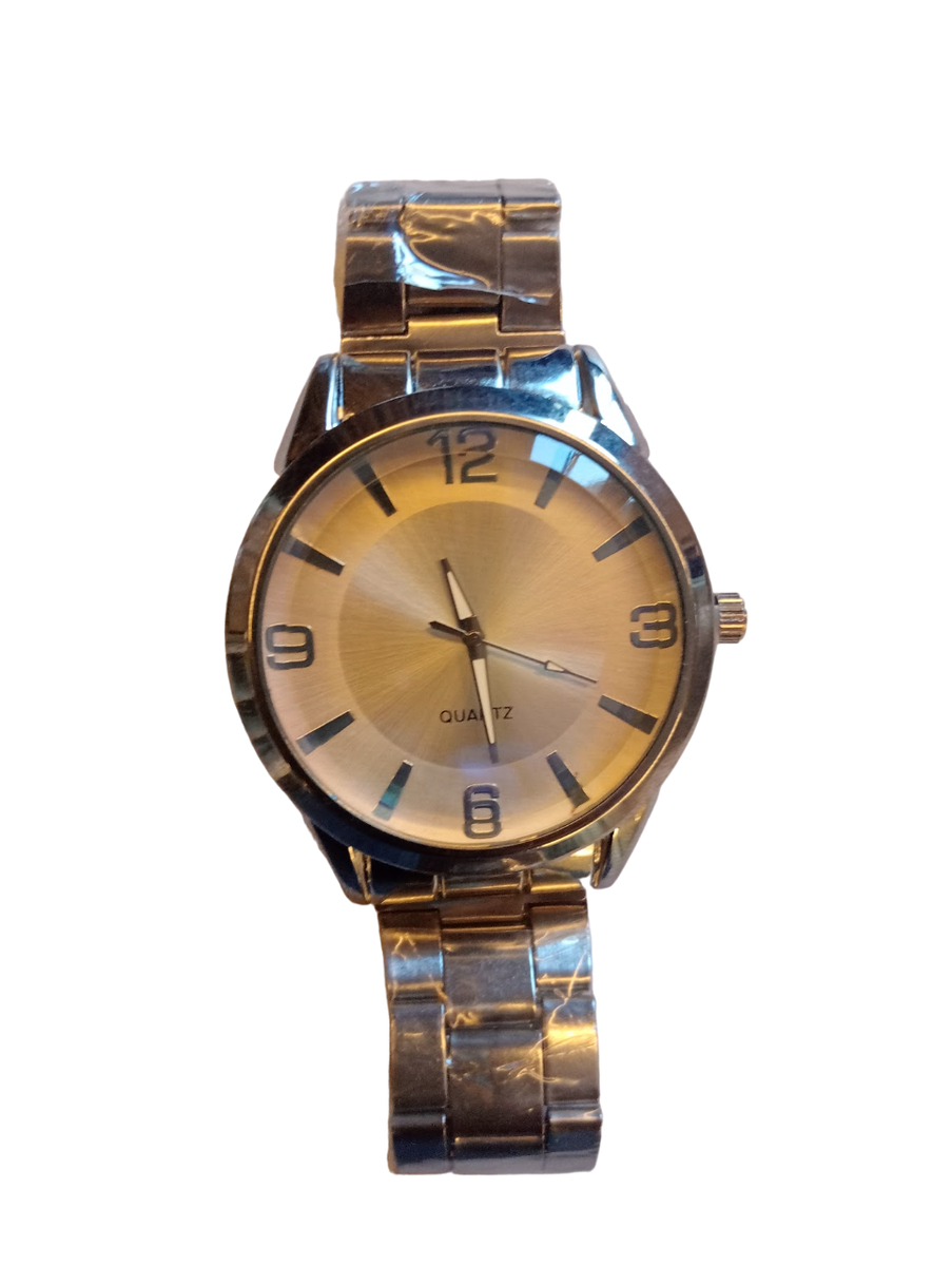 Stunning Mens Analogue Watch -Stylish Simple Silver Face With Steel ...