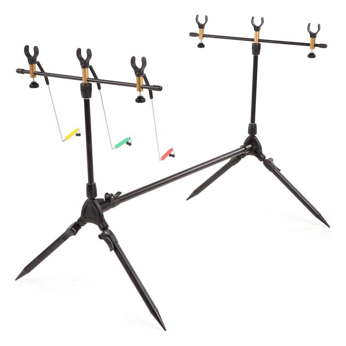 Adjustable Carp Fishing Rod Pod Stand with Bag Adjustable Heights ...