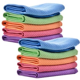 Home Thickened Rag Super Absorbent Cleaning Dish Cloth Set Of 10 ...