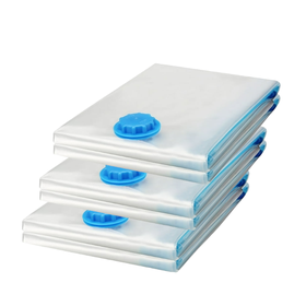 Set Of 3 - Vacuum Seal Storage Bags For Linen And Clothes 120 x 80cm ...