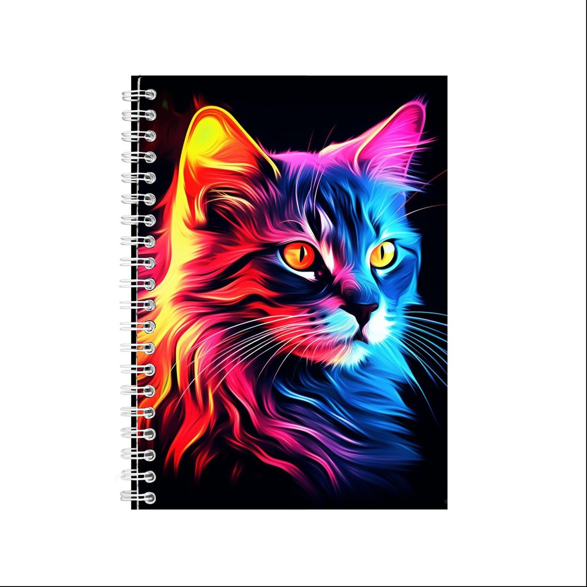 CALICO CAT NEON LANDSCAPE 3 A5 Notebook Gift Idea Notepad 225 | Shop ...